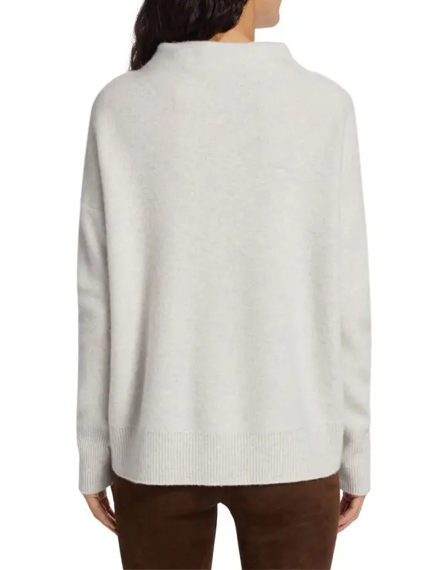 Vince Funnelneck Cashmere Sweater - Platinum