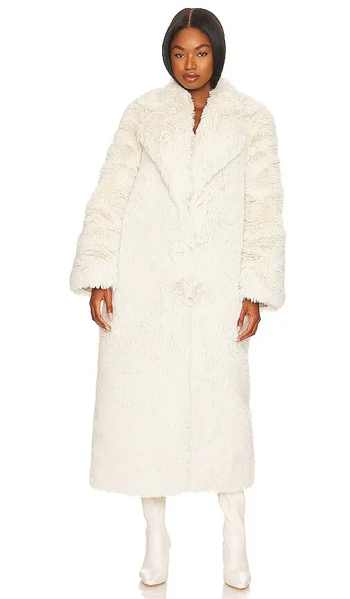 CAMILA COELHO Francisca Faux Fur Coat