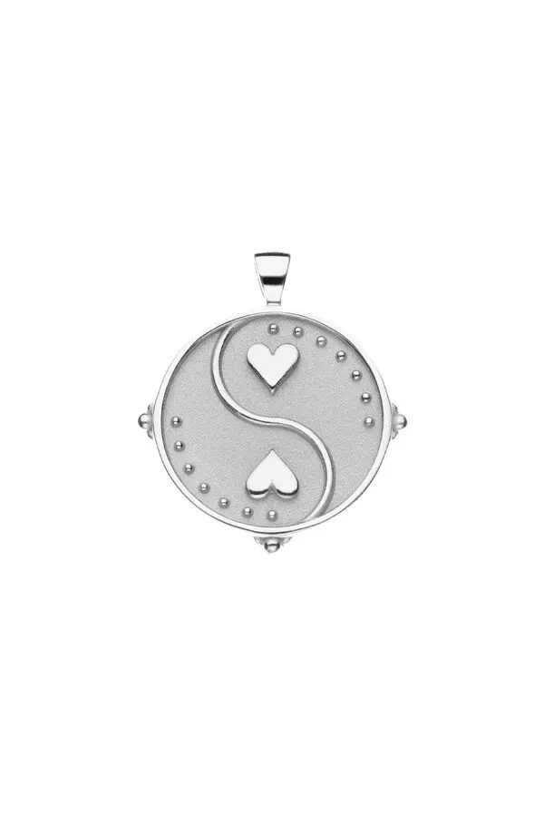 JANE WIN Balance Jw Original Pendant Coin - Silver