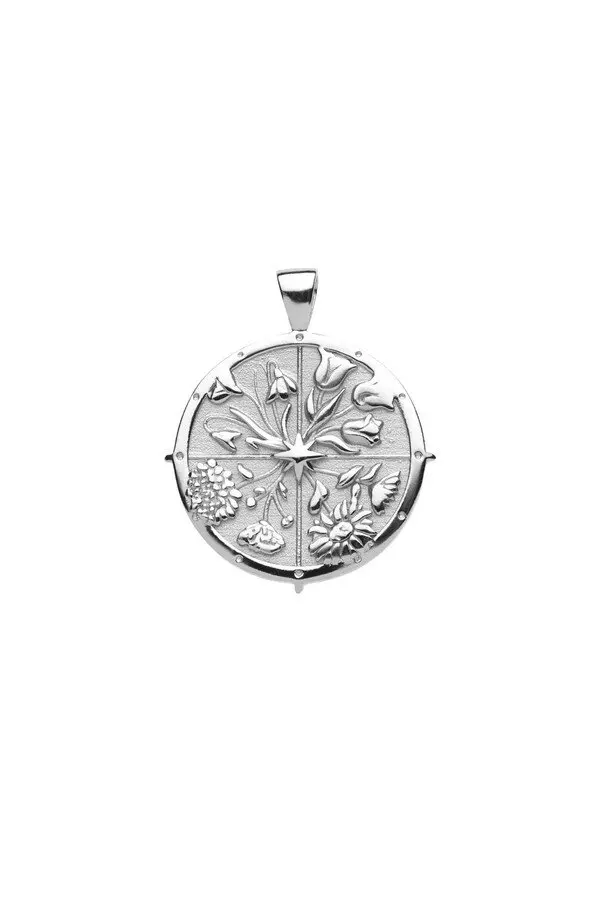 JANE WIN Hope Jw Original Pendant Coin - Silver