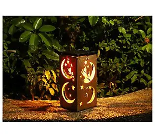 TECHKO Solar Decorative Portable Lantern Moon & Star