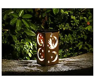 TECHKO Solar Decorative Portable Lantern Moon & Star