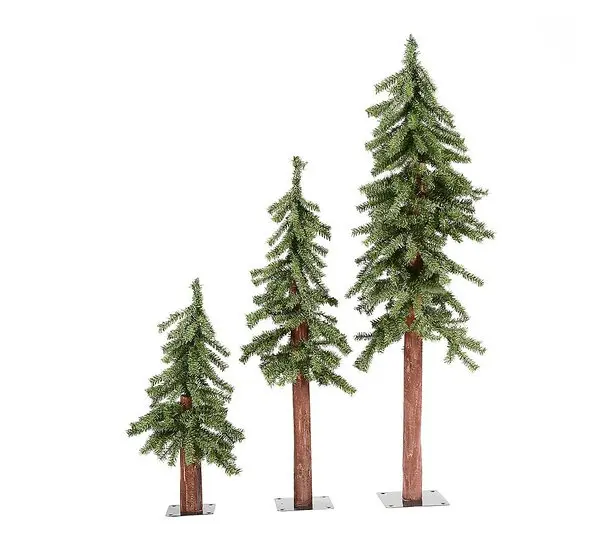 VICKERMAN 2', 3', And 4' Natural Alpine Tree Se T, Unlit - One-color