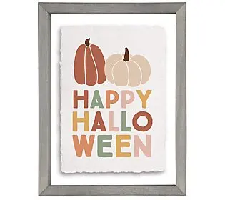SINCERE SURROUNDINGS 14' Happy Halloween Floati Ng Frame Art - One-color