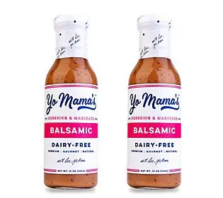 YO MAMA'S FOODS Yo Mama's 13-oz Honey Balsamic Dressing & M Arinade - One-color