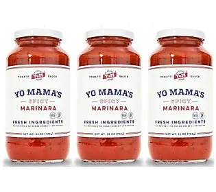 YO MAMA'S FOODS Yo Mama's 25-oz Jars Spicy Marinara Sauce - One-color