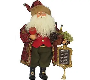 SANTA'S WORKSHOP 15' Wine Master Santa By - One-color