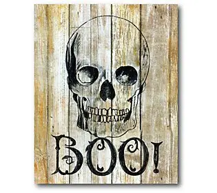 COURTSIDE MARKET Boo! 16x20 Canvas Wall Art - One-color