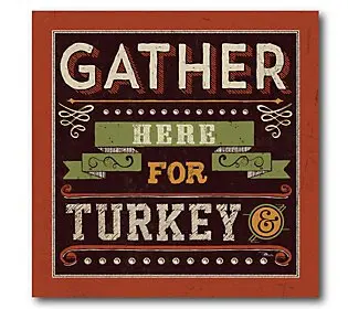 COURTSIDE MARKET Givethanksi 16x16 Canvas Wall Rt - One-color