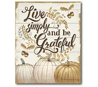 COURTSIDE MARKET Grateful Season I 16x20 Canvas Wall Art - One-color