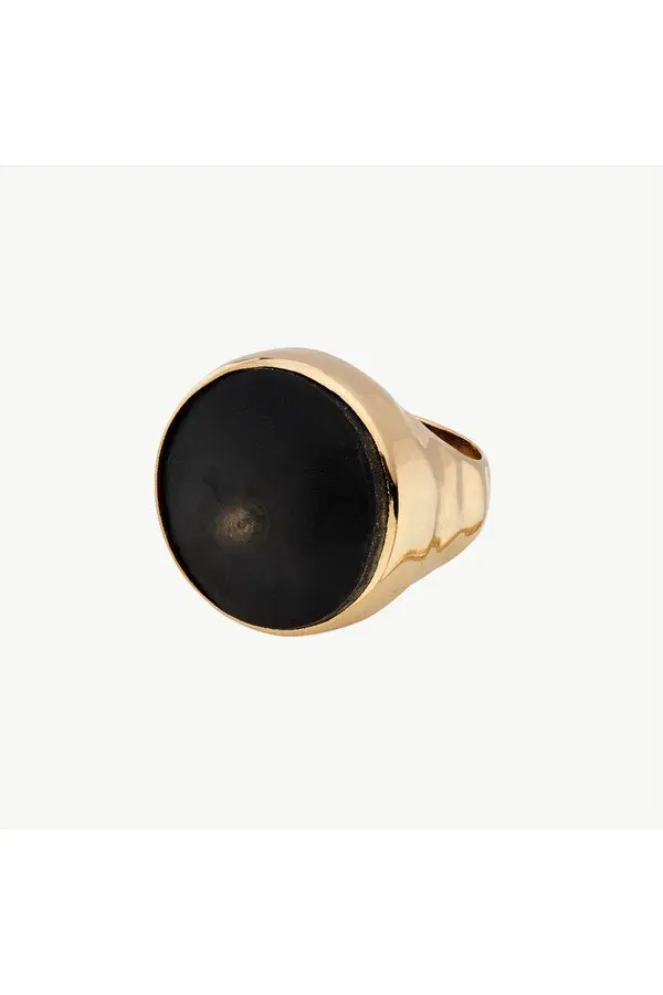 SOKO Wazi Horn Statement Ring - Gold