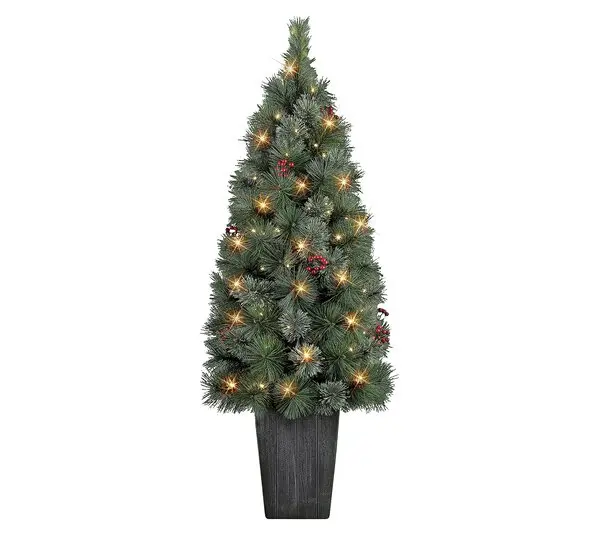 PULEO INTERNATIONAL Puleo 4' B/o Potted Cascade Pine Tree - One-color