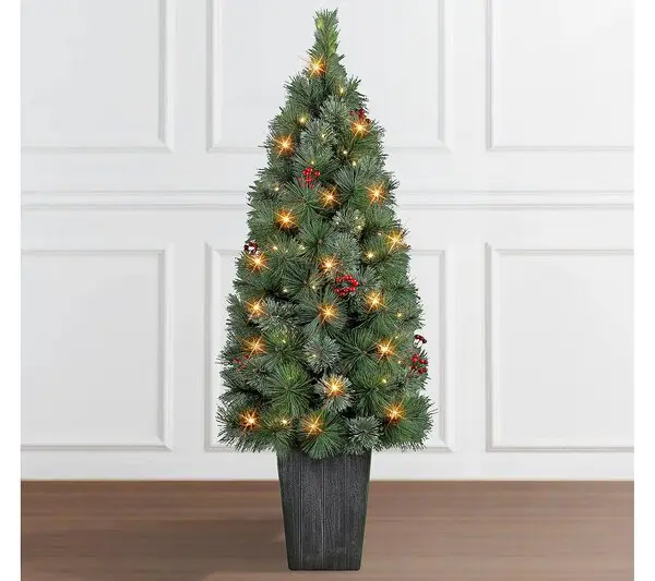 PULEO INTERNATIONAL Puleo 4' B/o Potted Cascade Pine Tree