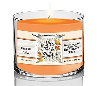 COURTSIDE MARKET Harvest Delight Vi 9.6-oz Circular Candle Glass - One-color