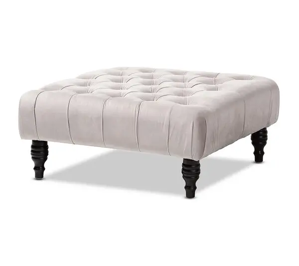 BAXTON STUDIO Keswick Ottoman - One-color