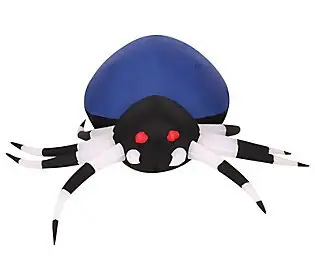 HAUNTED HILL FARM 6' Inflatable Blue Spider - One-color