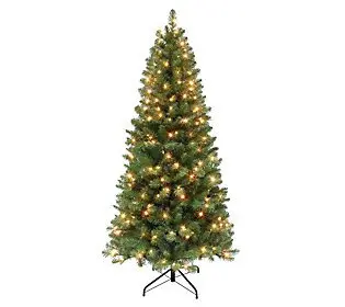PULEO INTERNATIONAL 6 Ft Pre-lit Virginia Pine Ee - One-color
