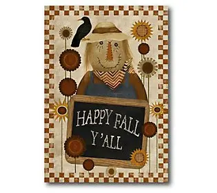 COURTSIDE MARKET Happy Fall 12' X 18' Canvas Wa Ll Art - One-color