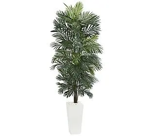 NEARLY NATURAL 7' Areca Artificial Tree In Planter Nearly N Atural - One-color
