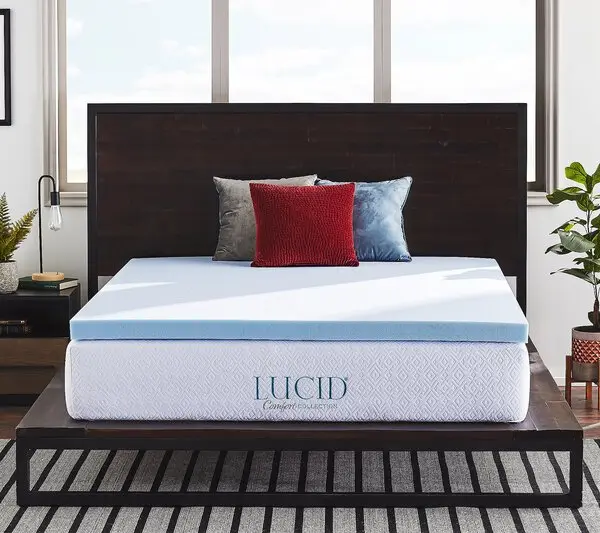 LUCID Comfort Collection 3' Gel Memory Foam Top Per Twin - One-color