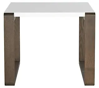 SAFAVIEH Bartholomew Midcentury Scandinavian La Quer End Table - One-color