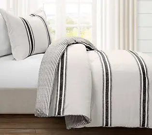 LUSH DECOR Farmhouse Stripe 2-pc Comforter Twin Xl By - One-color