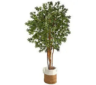 NEARLY NATURAL 6' Japanese Maple Jute/cotton Planter By - One-color