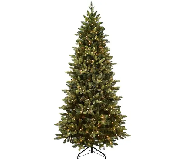 PULEO INTERNATIONAL Puleo 6.5' Pre-lit Slim Westford Spruce Tree, 1 391 Tips - One-color