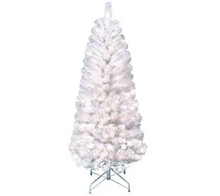 PULEO INTERNATIONAL Puleo Pre-lit 4.5' White Pencil Northern Fir Ch Ristmas Tree - One-color
