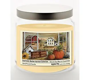 COURTSIDE MARKET Plant Faith, Harvest Love 12.8-oz Candle Glass Ar - One-color