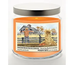 COURTSIDE MARKET Scarecrow 12.8 Oz Candle Glass Jar - One-color