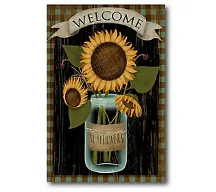 COURTSIDE MARKET Sunflower Mason 12' X 18' Canv As Wall Art - One-color