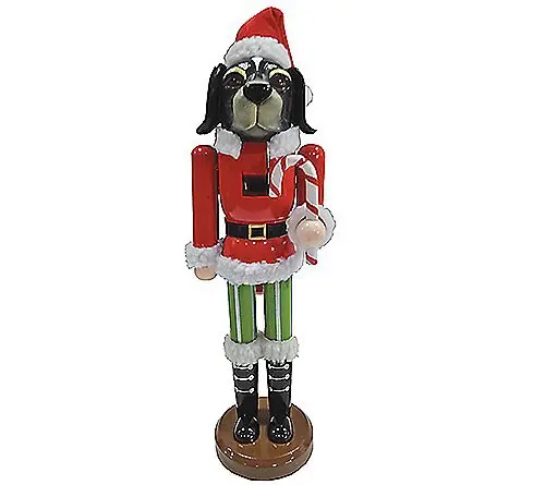 SANTA'S WORKSHOP 14' Christmas Dog Nutcracker Santa's Worksho P