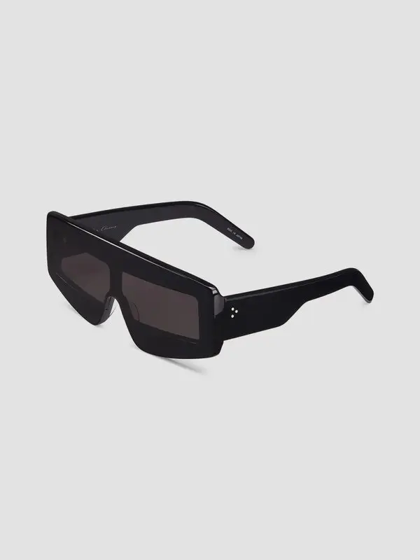 Rick Owens Phleg Rectangular Sunglasses - Black