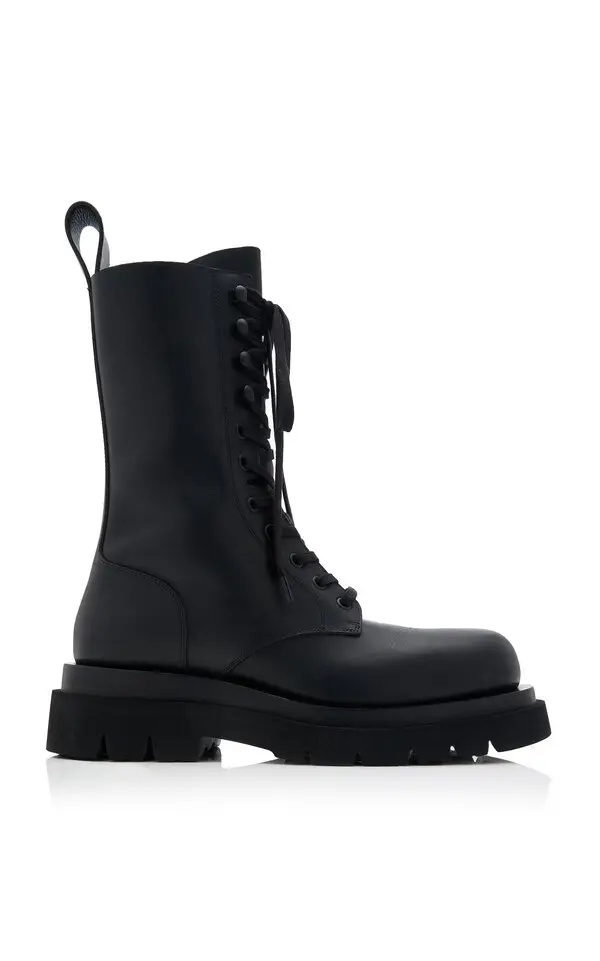 Bottega Veneta Lug Lace-up Boot - Black
