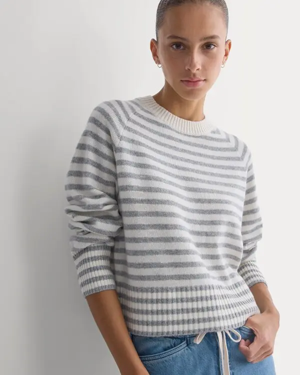 Everlane Boxy Crew Neck Sweater - Grey