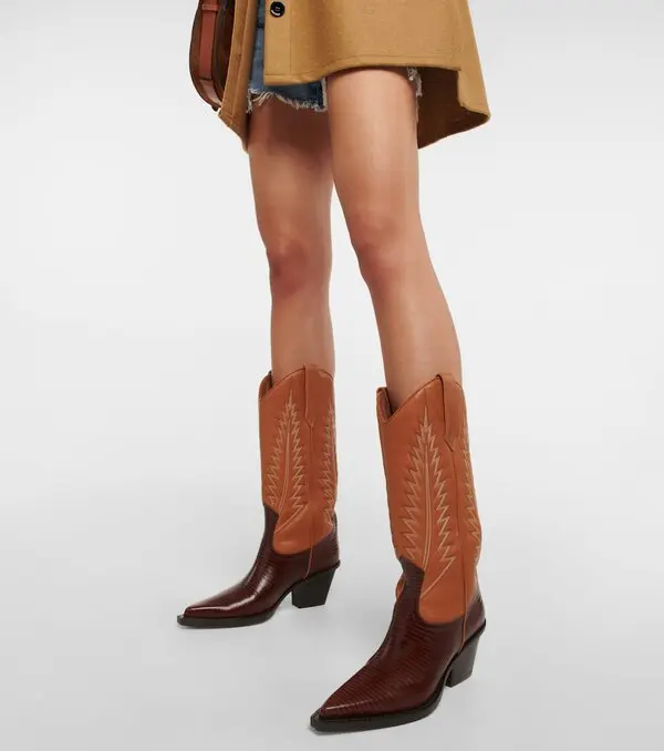 Paris Texas Rosario Leather Cowboy Boots