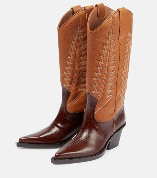 Paris Texas Rosario Leather Cowboy Boots