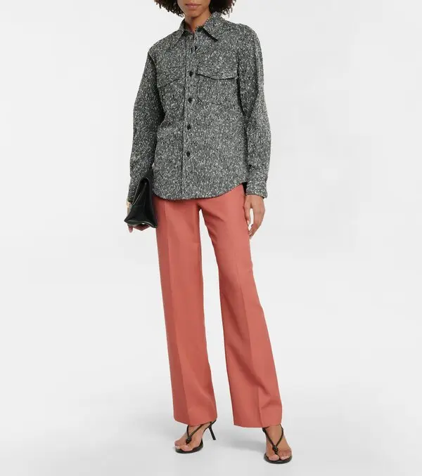 Victoria Beckham Bouclé Utility Shirt