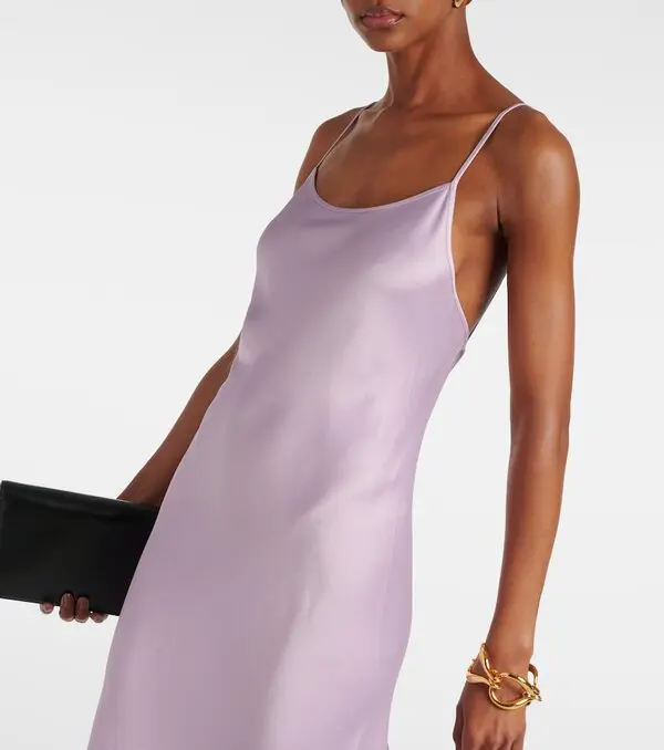 Victoria Beckham Satin Gown - Purple