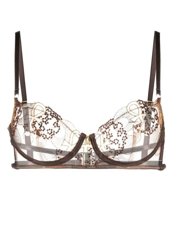 IHUOMA Divine Feminine Balconette Bra - Brown