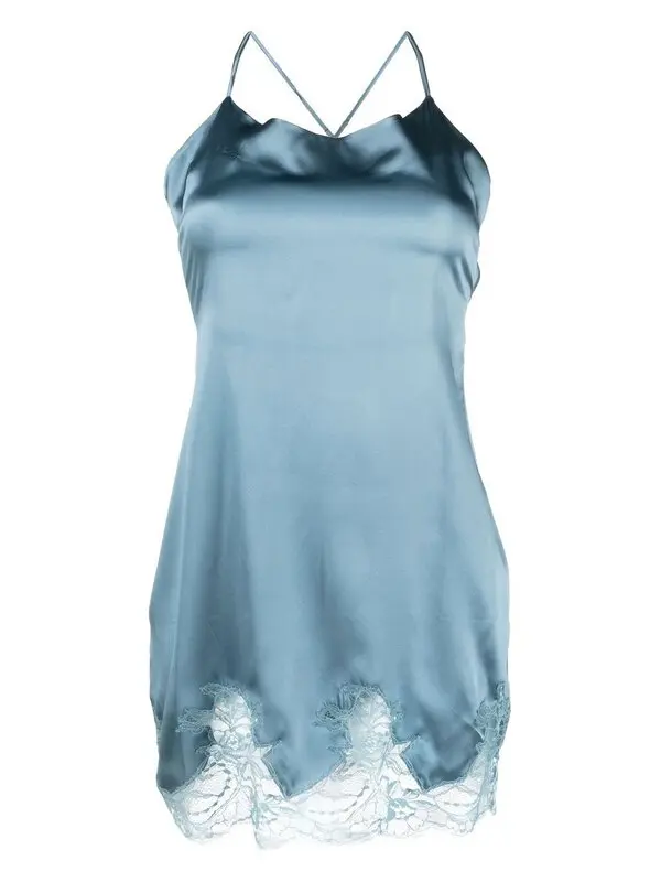 FLEUR OF ENGLAND Silk Slip Dress