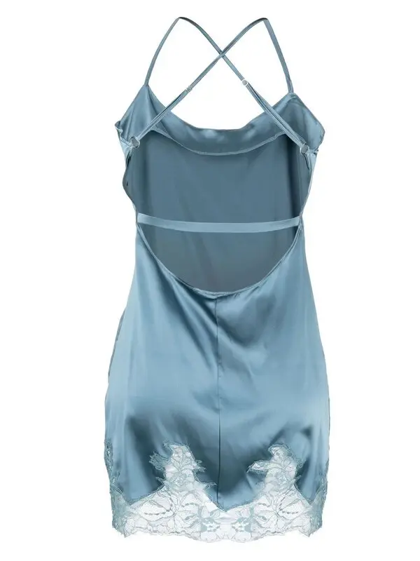 FLEUR OF ENGLAND Silk Slip Dress