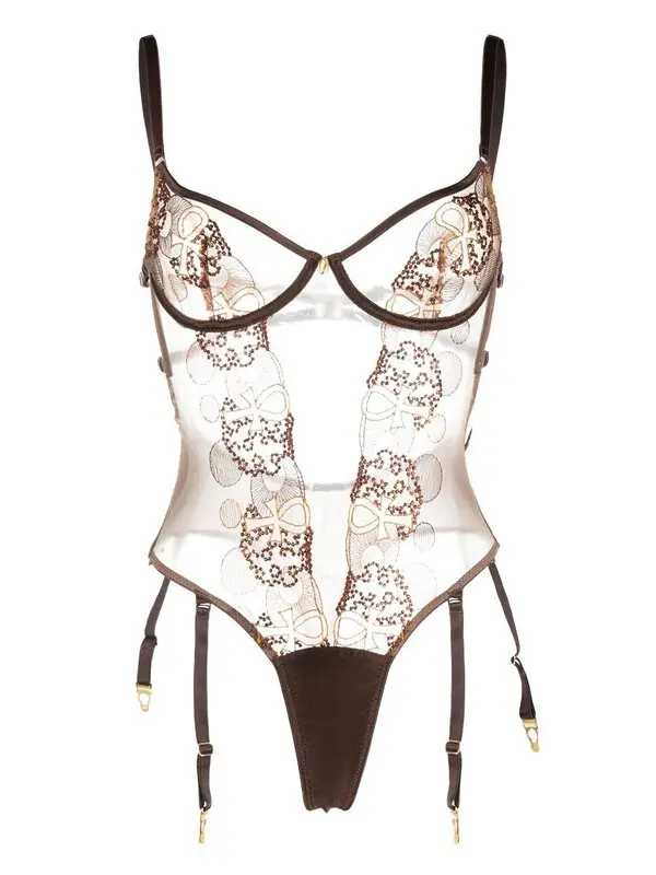 IHUOMA Divine Feminine Embroidery Body - Brown