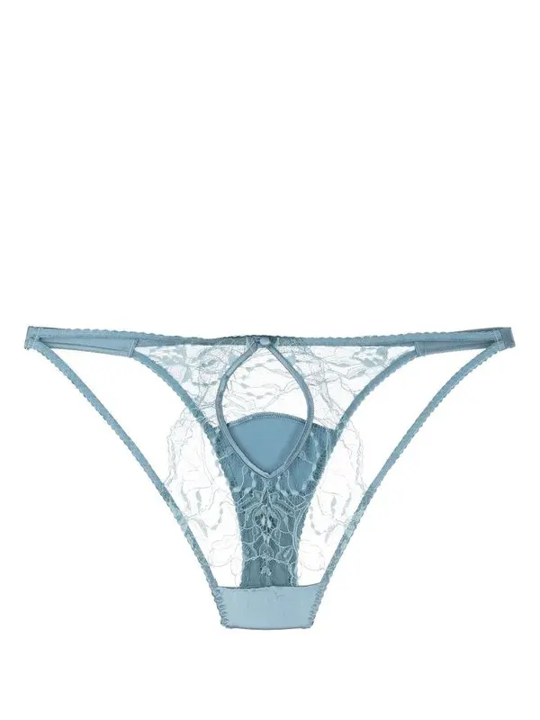 FLEUR OF ENGLAND Ocean Ouvert Lace Briefs