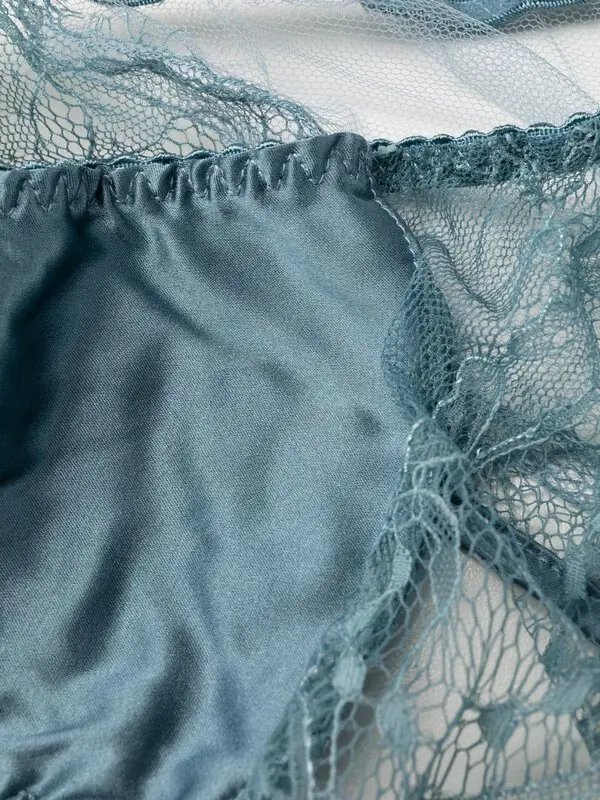 FLEUR OF ENGLAND Ocean Ouvert Lace Briefs