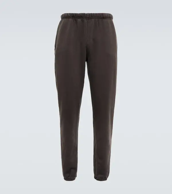LES TIEN Cotton Jersey Sweatpants - Brown