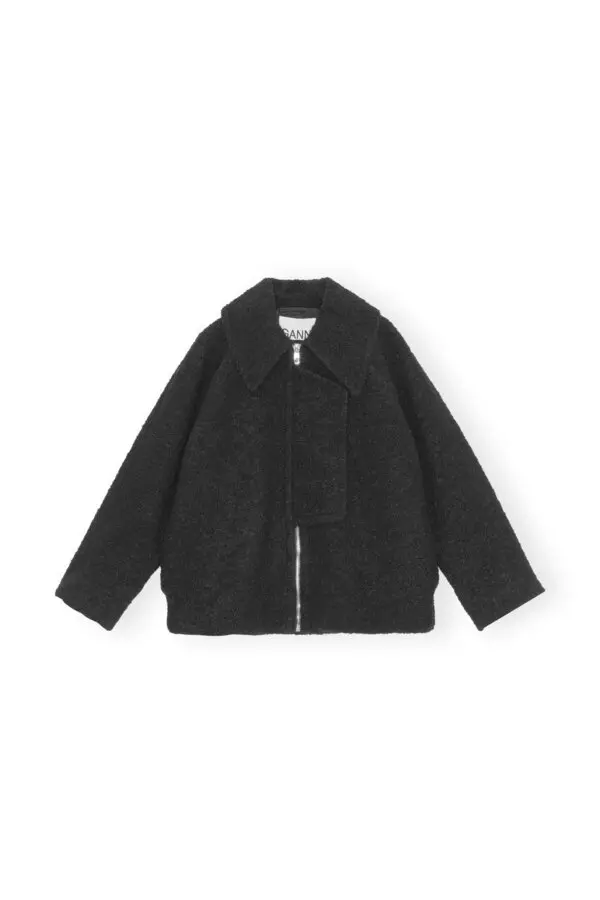 GANNI Boucle Wool Jacket