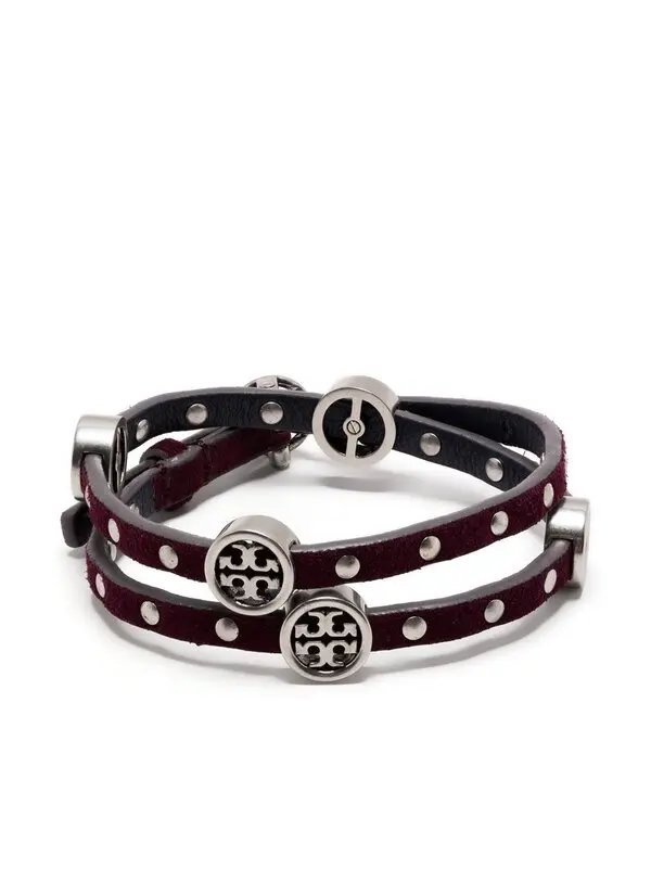 Tory Burch Miller Double-wrap Bracelet - Purple
