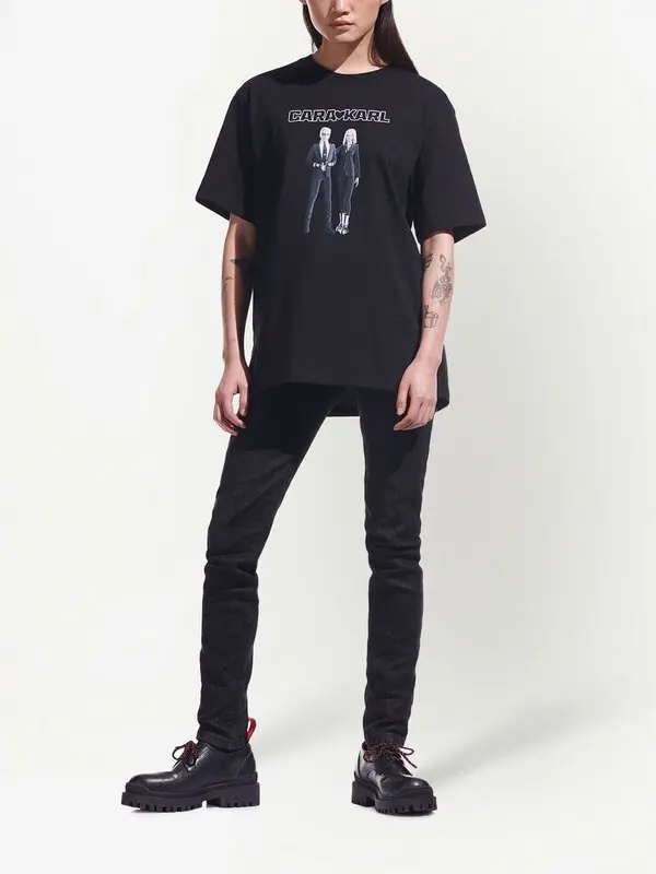 Karl Lagerfeld X Cara Delevingne Avatar T-shirt